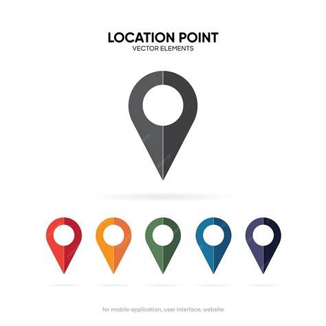 3d 대상 핀 포인트 아이콘 빨간색 지도 위치 포인터 아이콘 기호 기호 웹 사이트 Ui Ux에 대한 Gps 마커 프리미엄 벡터