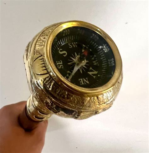 Cane Nautical Compass Walking Cane Wood Catawiki