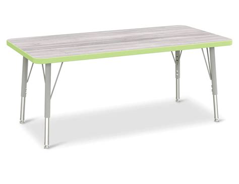 Berries® Rectangle Activity Table 24 X 48 E Height Driftwood Gr