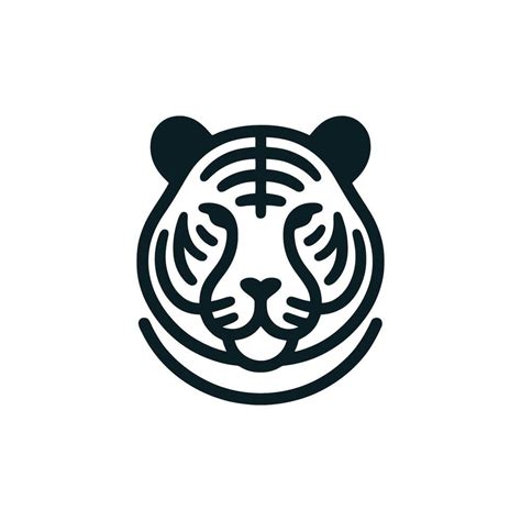 Minimalist Tiger Head Icon Design For Brand 72510919 Vector Art At Vecteezy
