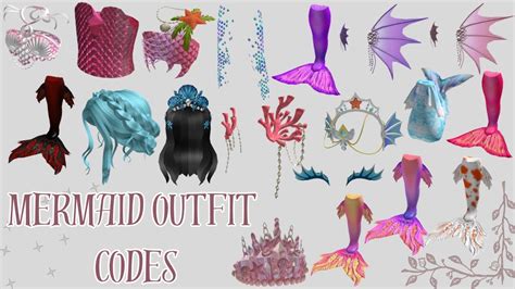 Mermaid Outfit Codes Tops And Tails Youtube
