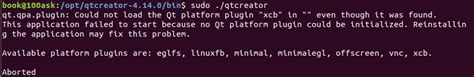 Qt Qpa Plugin Could Not Load The Qt Platform Plugin Xcb In Even Though It Was Found This