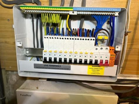 Fuse Box Consumer Unit Replacement Snow White Electricians