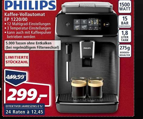 Philips Kaffeevollautomat Ep1220.00 Angebot bei Real - 1Prospekte.de