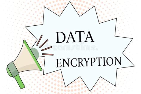 Word Writing Text Data Encryption Business Concept For Symmetric Key