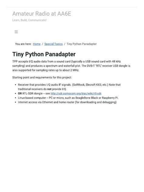 tiny python panadapter aa6e pdf