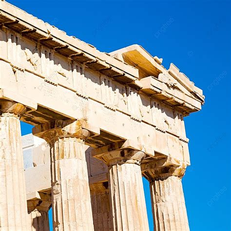 그리스에서 오래된 건축물과 역사적 장소인 파르테논 신전 사진 배경 및 무료 다운로드를위한 그림 Pngtree