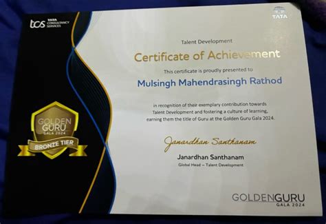 mulsingh rathore on linkedin tcs goldenguru