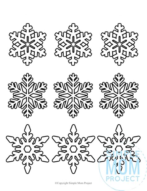 Snowflake Printable Pattern