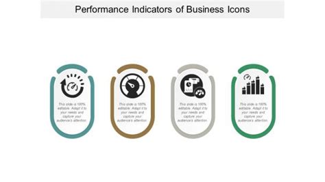 performance indicators of business icons ppt powerpoint presentation