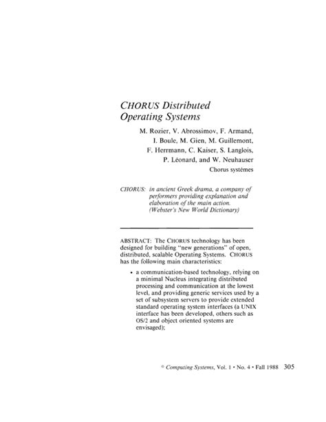 pdf chorus distributed operating systems