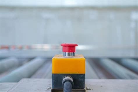 Premium Photo Close Up View Of Startstop Button Emergeny Stop For Safety