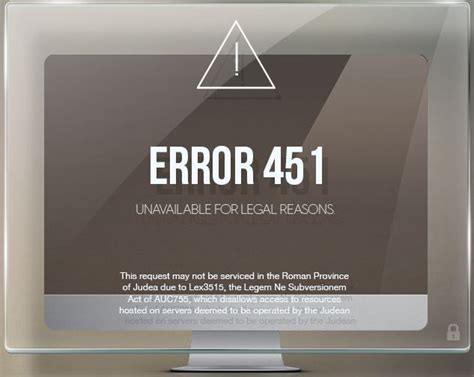 451 Error Code Stands For Censorship Toms Hardware
