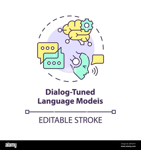 Dialog Tuned Language Models Multi Color Concept Icon Stock Vector Image And Art Alamy