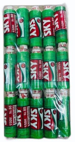 Sky Green Spun Polyester Thread Packaging Type Packet At ₹ 200 Packet In Ulhasnagar