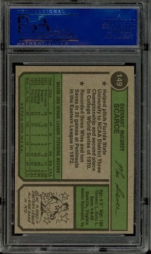 1974 Topps Mac Scarce 149 For Sale Online Ebay