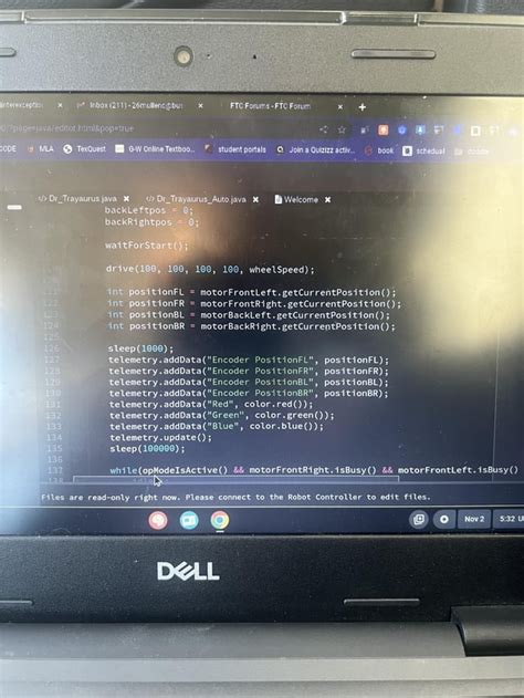 Encoder Ran Autonomous Suddenly Doesnt Work Rftc
