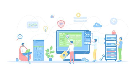 Premium Vector Web Development Programming Coding Programmers Team