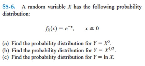 Solved S A Random Variable X Has The Following Chegg Com