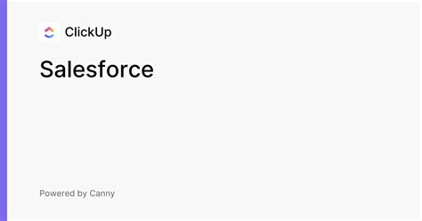 Salesforce Integrations Clickup