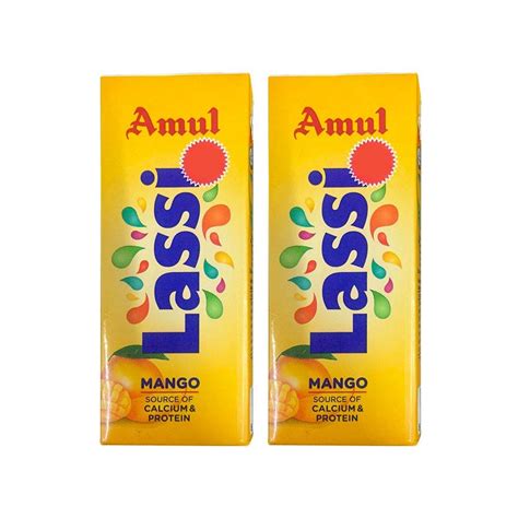Amul Mango Lassi Tetra Pack Pack Of 2 Price Buy Online At Best