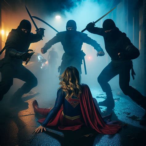 Supergirl Defeated By Ninjas By Hoffman666 On Deviantart