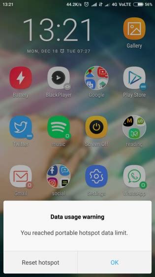 Miui 9 Latest Beta Lets You Limit Data Usage On Mobile Hotspot