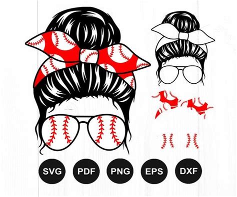 Baseball Mom Svg Softball Mom Svg Mom Life Svg Messy Bun Etsy In 2022 Baseball Mom Softball