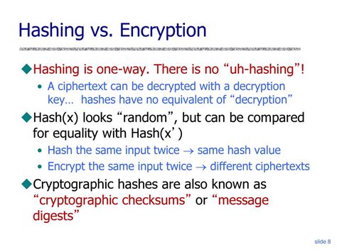 cryptographic hash functions ppt download