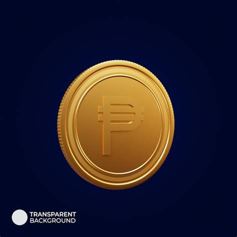 Premium Psd Currency Symbol Philippine Peso 3d Illustration
