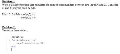 Solved Problem 1 Write A Matlab Function That Calculates