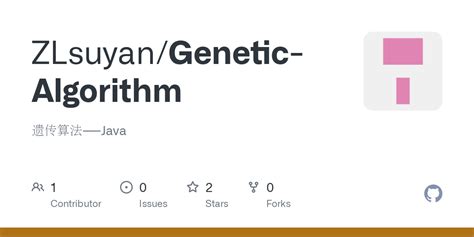 Github Zlsuyangenetic Algorithm 遗传算法——java