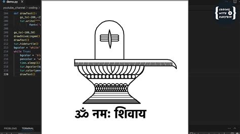Python Turtle Shiva Lingam 🙏 Om Namah Shivaya Latest Python Turtle Graphics 36 New