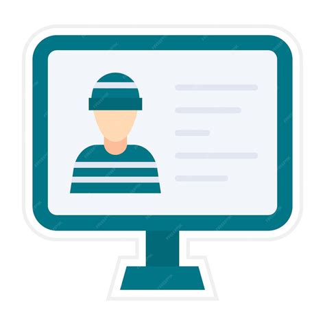 Premium Vector Criminal Database Line Illustration