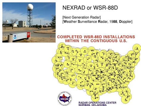 Ppt Nexrad Or Wsr 88d Next Generation Radar W Eather S