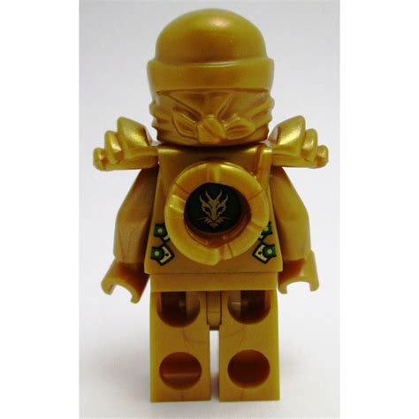 Lego Lloyd Golden Ninja With Shoulder Armor And Gold Head Minifigure