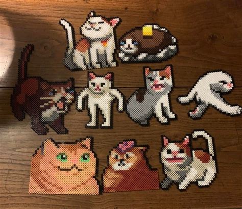 Memes Cats For Some Of My Friends Perler Bead Art Hama Beads