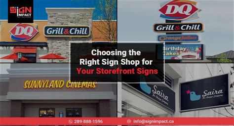 Choosing The Right Sign Shop For Your Storefront Signs Sign Shop
