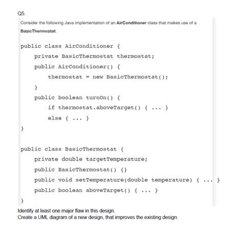 solved q5 consider the following java implementation of an