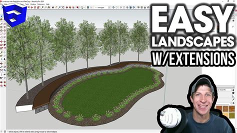 easy landscapes in sketchup with free extensions the sketchup essentials
