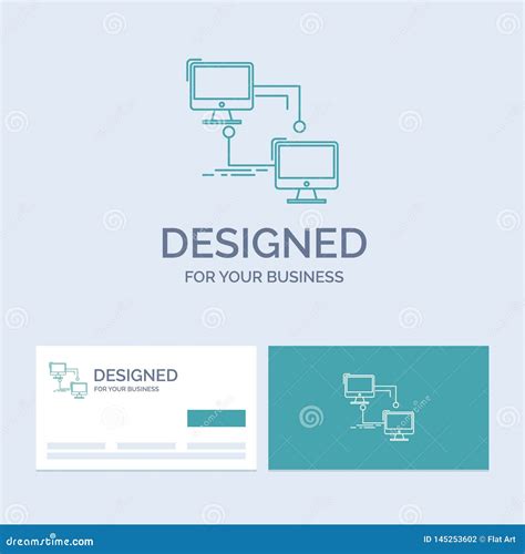 Local Lan Connection Sync Computer Business Logo Line Icon Symbol For Your Business