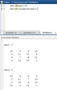 Transpose Matrix Matlab How We Can Do Transpose Matrix In Matlab