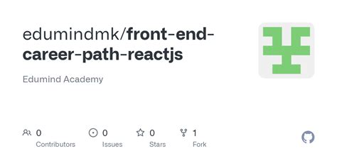 Github Edumindmkfront End Career Path Reactjs Edumind Academy