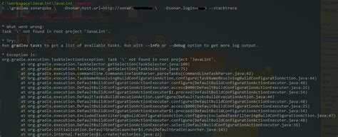 Sonarqube Gradle Analyzing Project Task Not Found In Root Project Stack Overflow