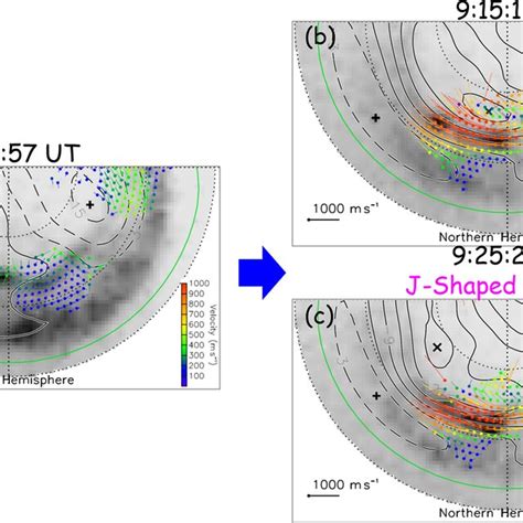 The Three Selected Snapshots Of The Overlaid Superdarn Radar And Image Download Scientific