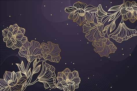 Premium Vector Gradient Golden Linear Background