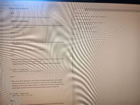 Cengage Mindtap Practice Exercise 32 Using The If