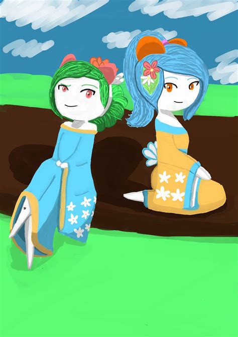 Kirlia In Kimonos By Fantasyspin189 On Deviantart