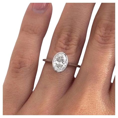 1 25 Ct Moissanite Flower Engagement Ring Set 925 Sterling Silver T