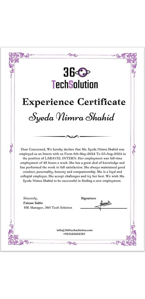 I Recently Completed A Three Month Internship With A Leading Company And It Was An Outstanding